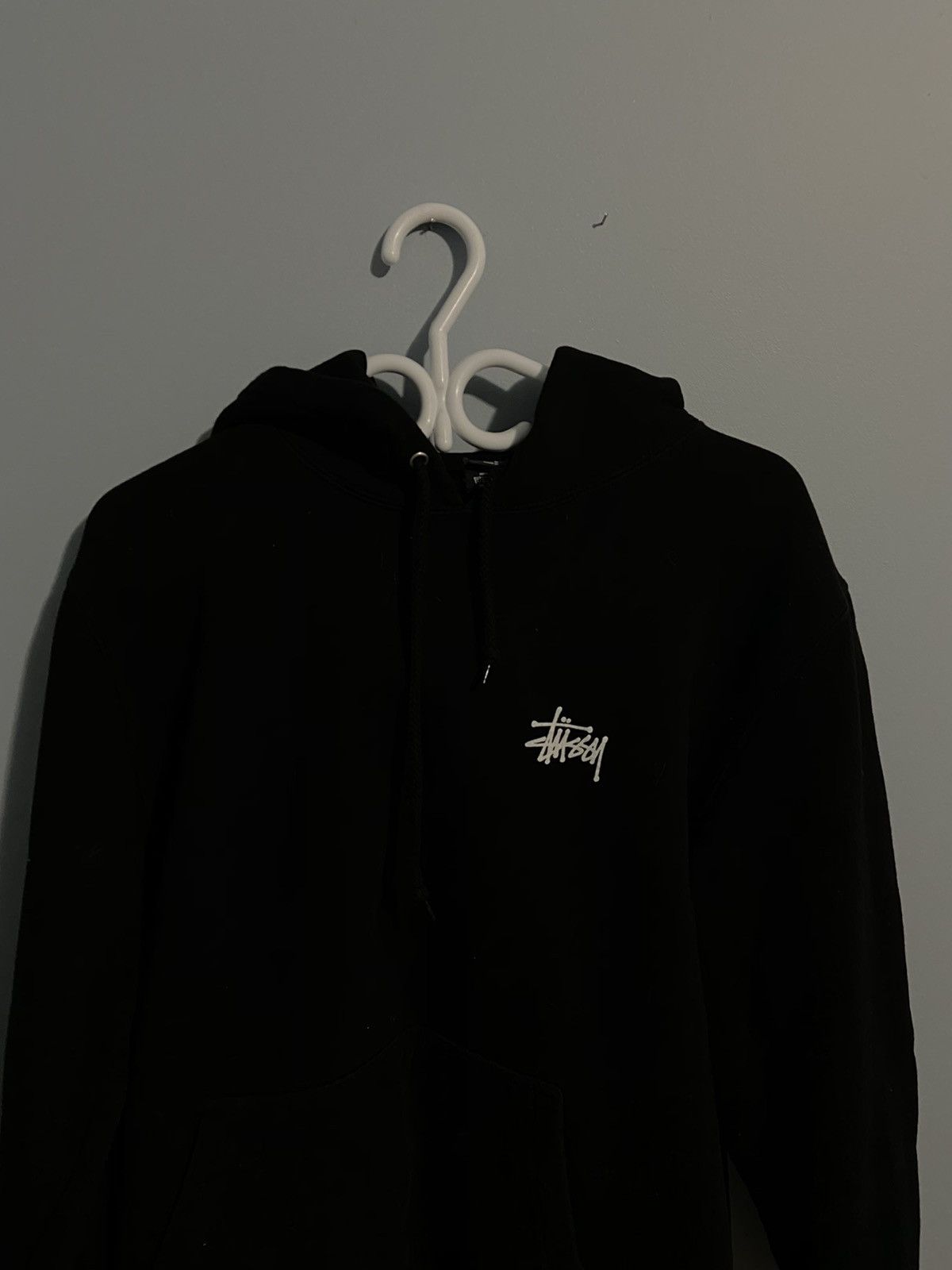 Stussy Stussy front and back logo hoodie | Grailed