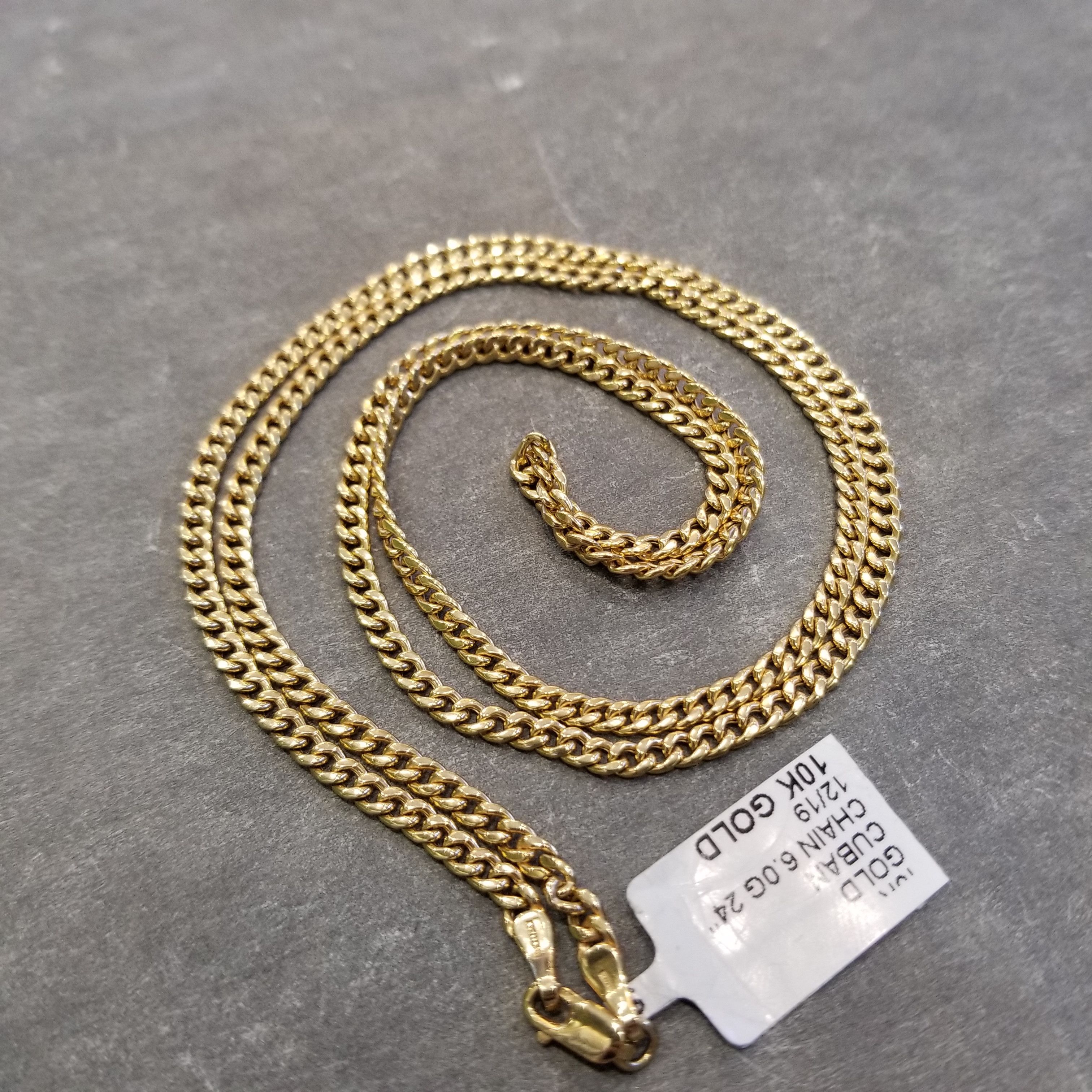 Other 10K Gold 3mm Mini Cuban 24" Chain Solid Gold | Grailed