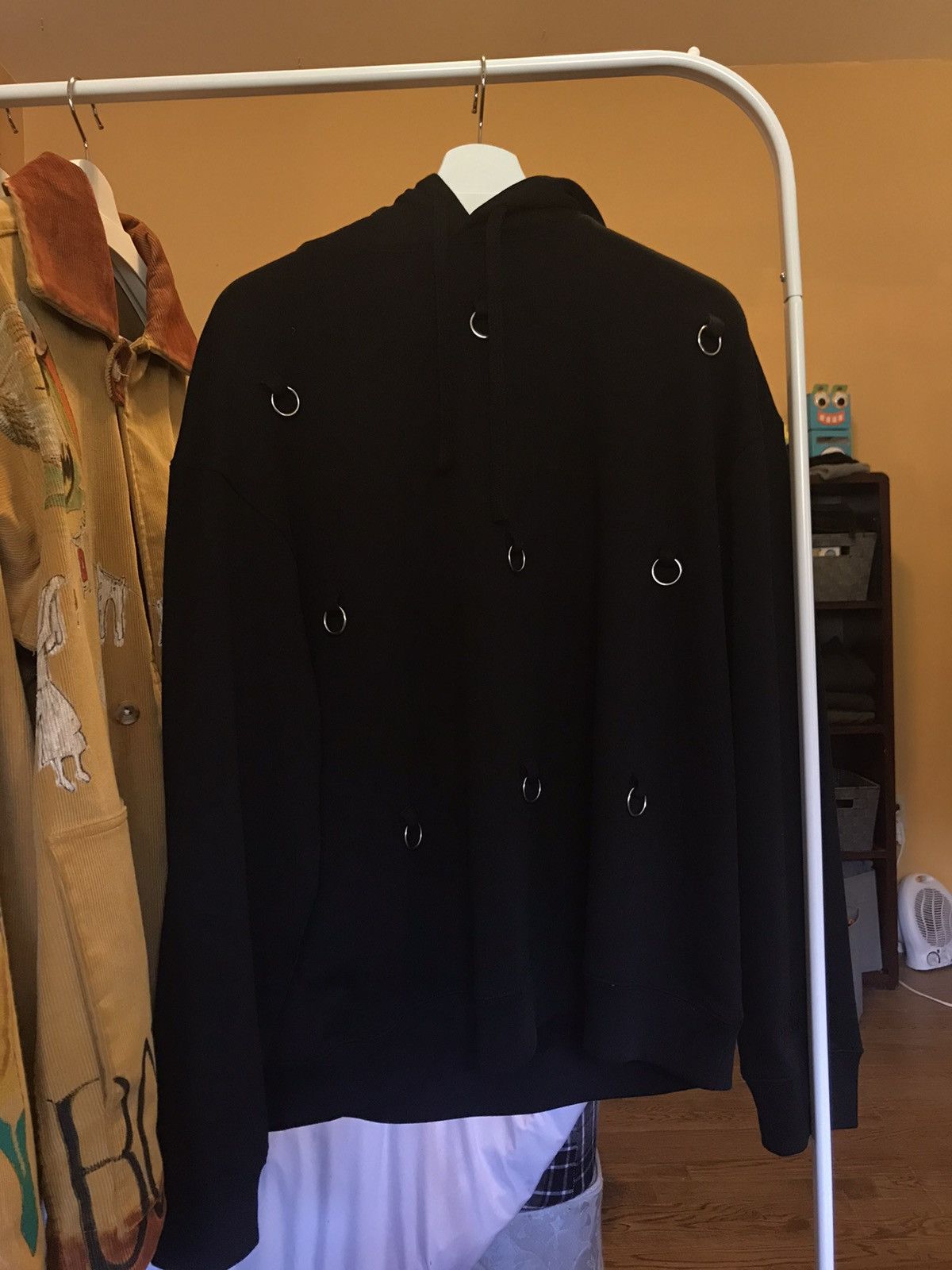 Raf by Raf Simons Raf Simons Ring-Embellished Hoodie | Grailed