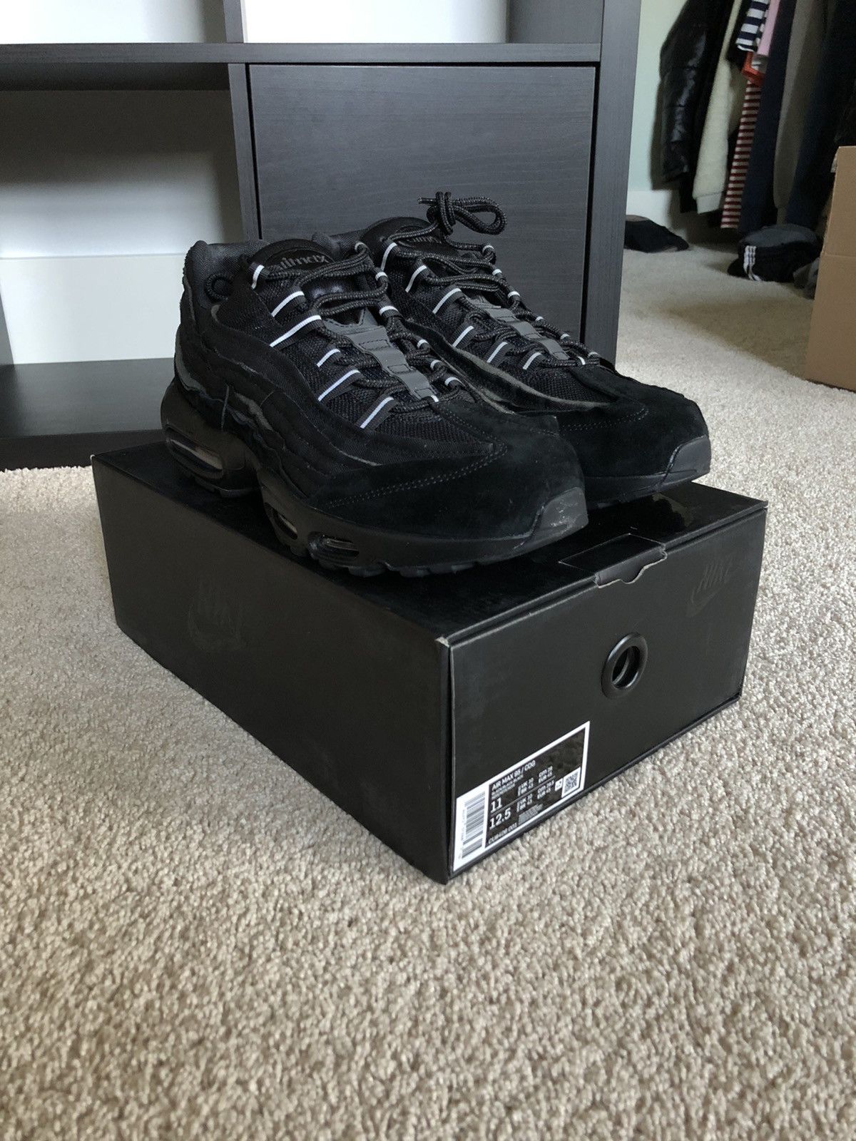 Comme des Garcons × Nike CDG Air Max 95 Black FINAL DROP | Grailed