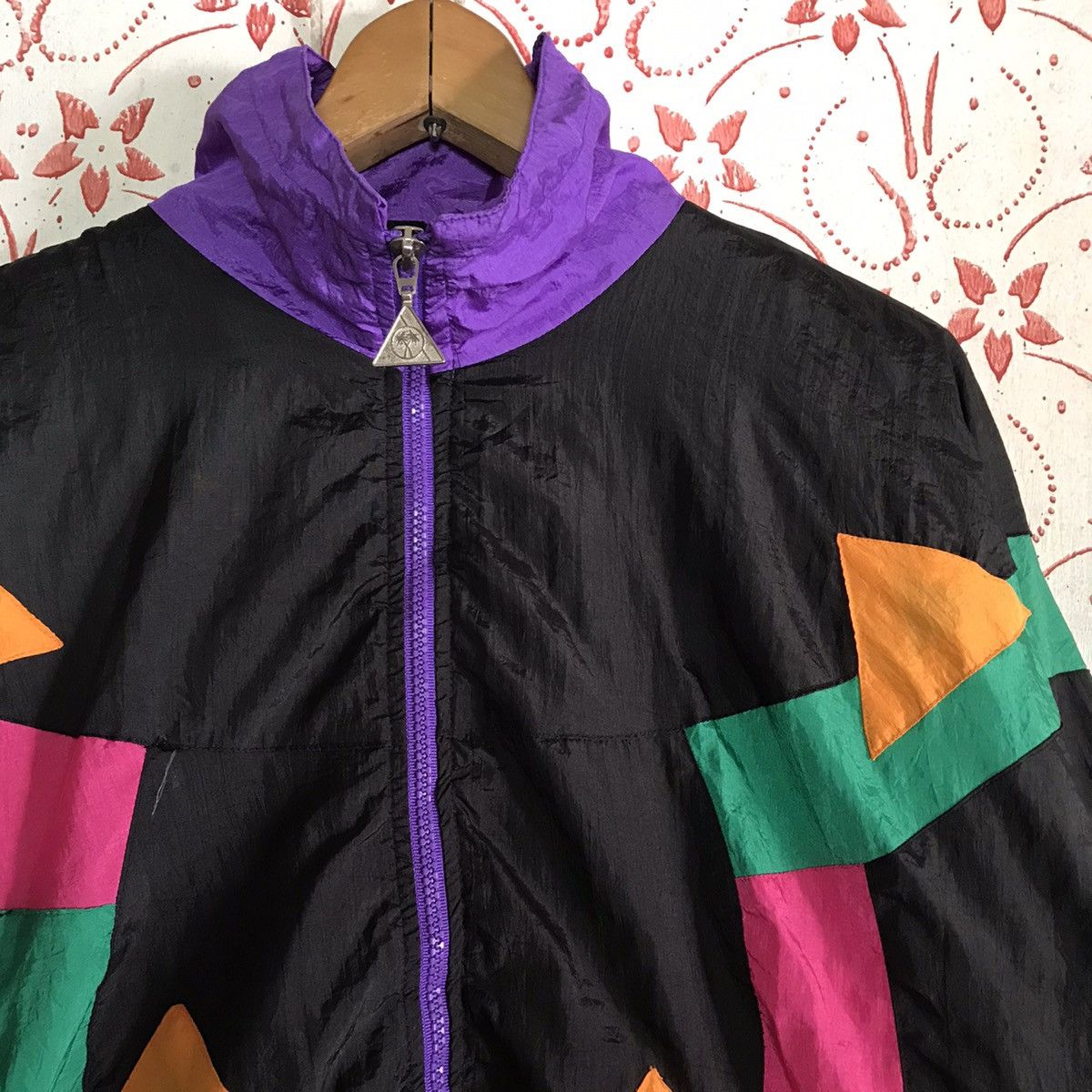 Other × Vintage Casual isle jacket 90s style colour patches oversized ...