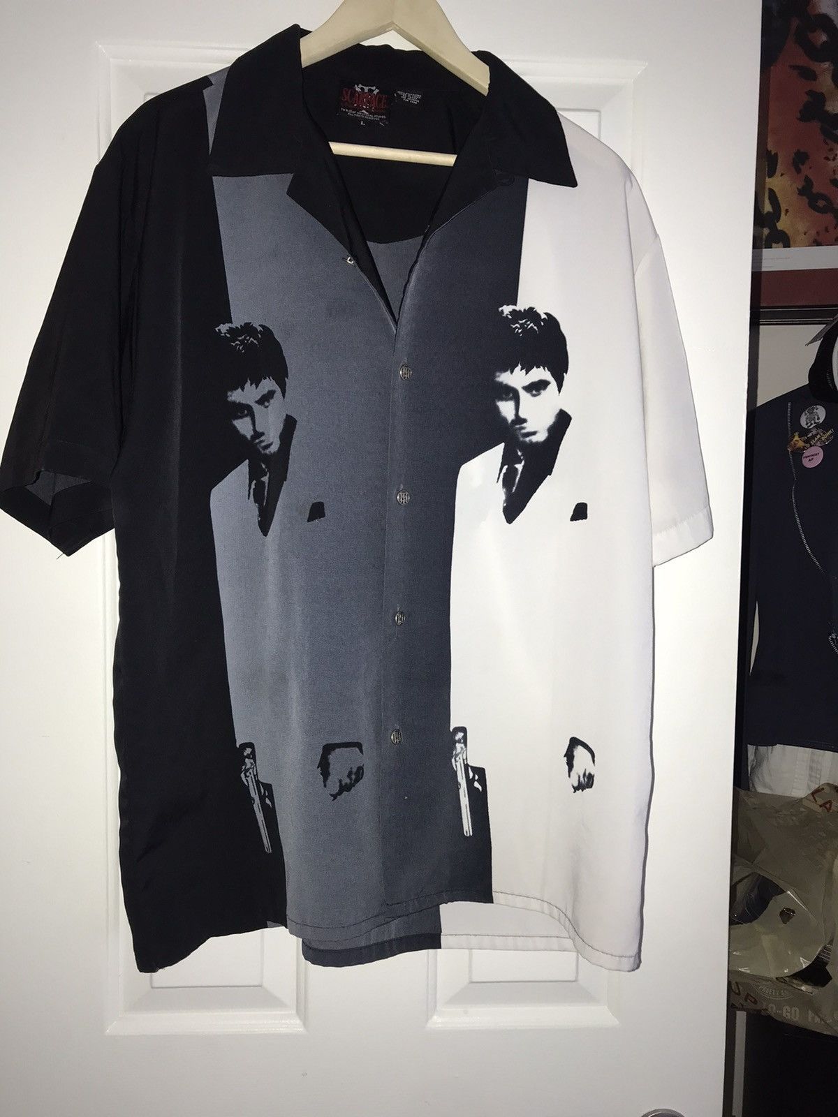 Universal Studios Official Scarface Button Up (VLONE Inspiration) | Grailed