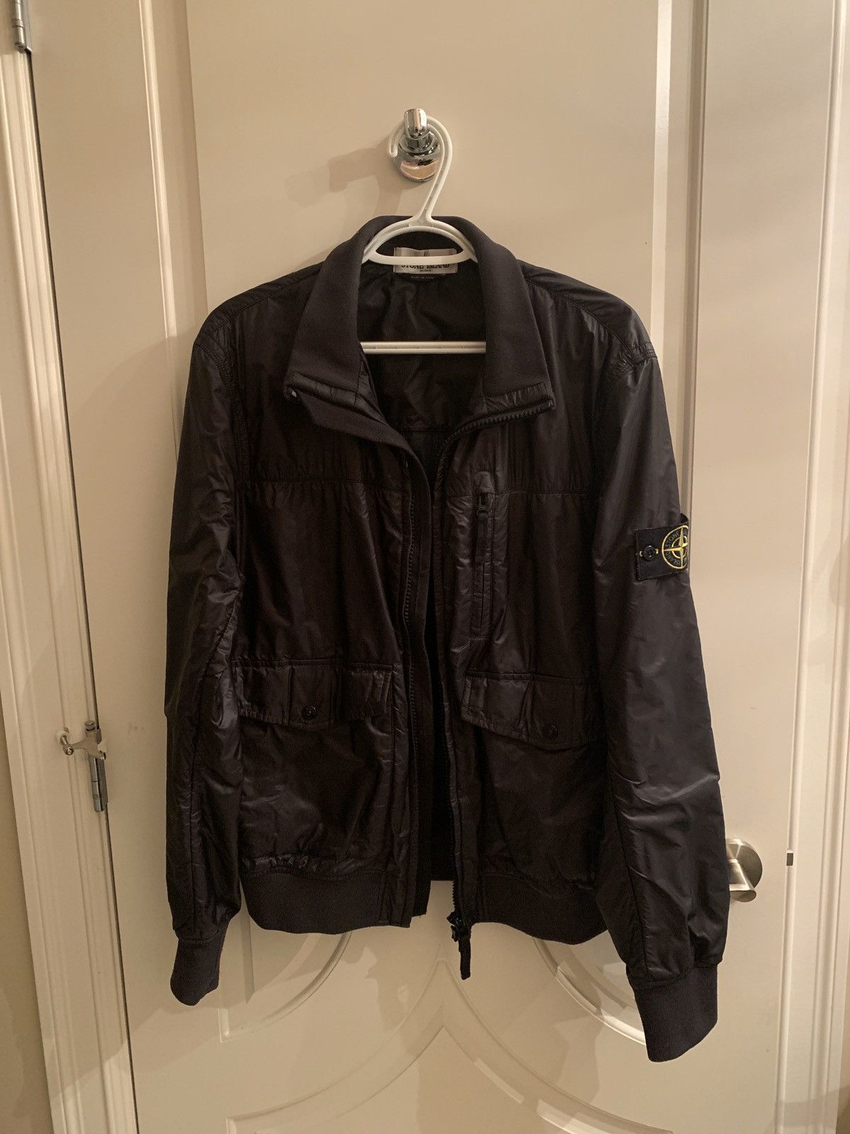 Stone Island Stone Island Rare Vintage Bomber Jacket Black XL Softshell ...