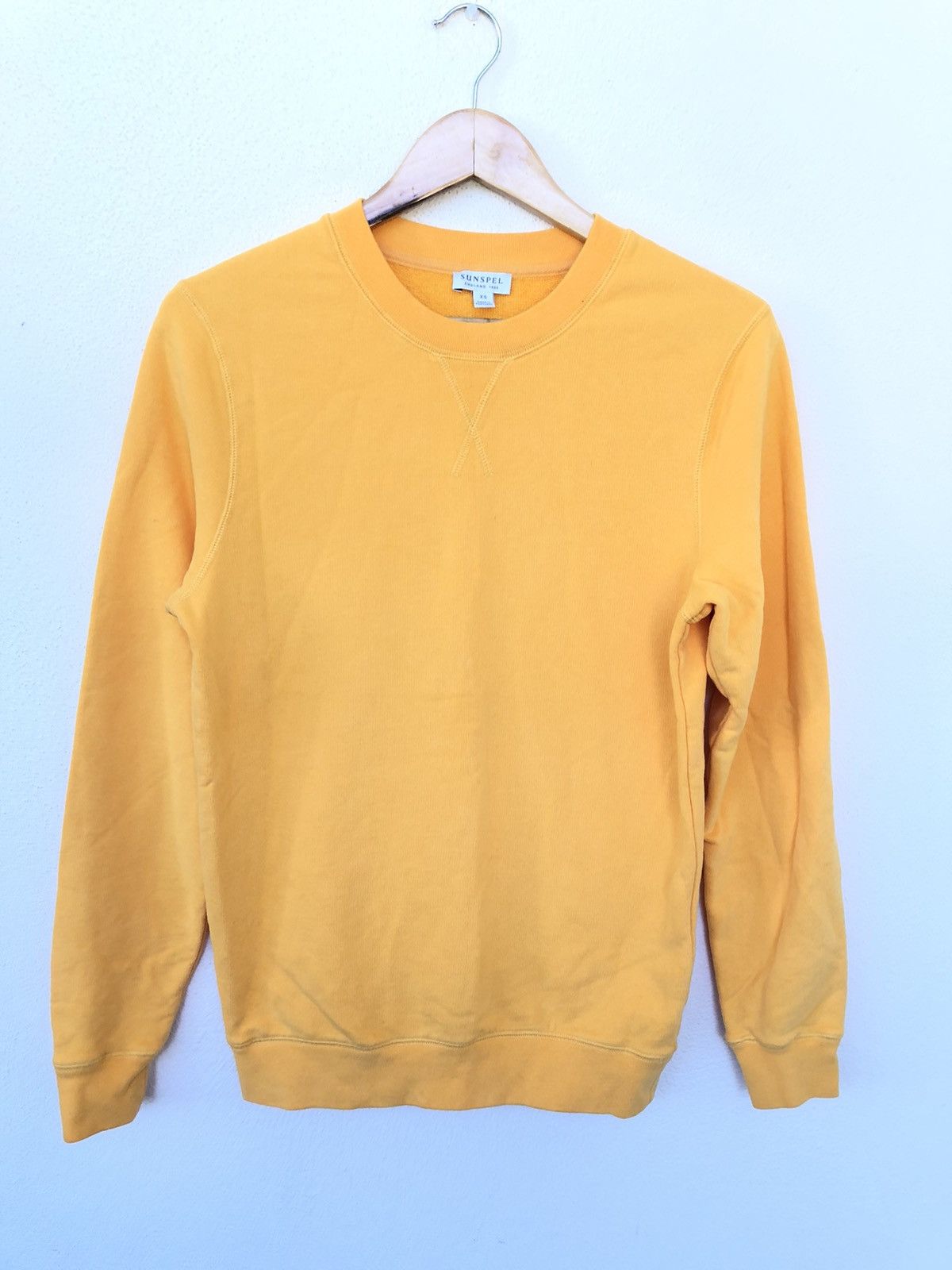 Sunspel SUNSPEL LOOPBACK YELLOW SWEATSHIR | Grailed