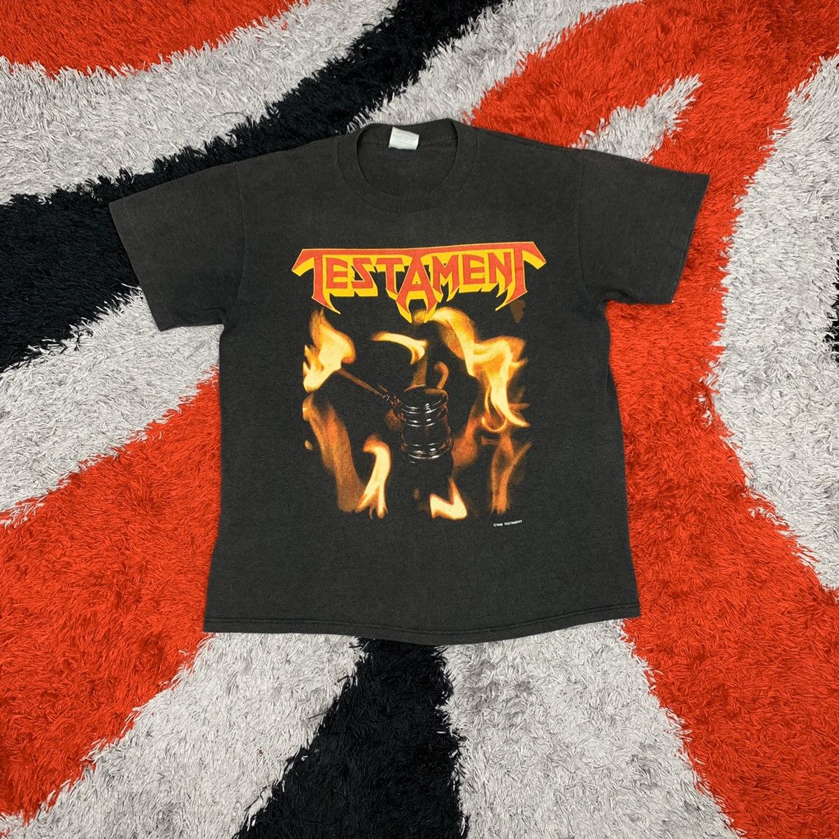 Vintage RARE Vintage 80s Testament Tee T - Shirt Single Stitch | Grailed