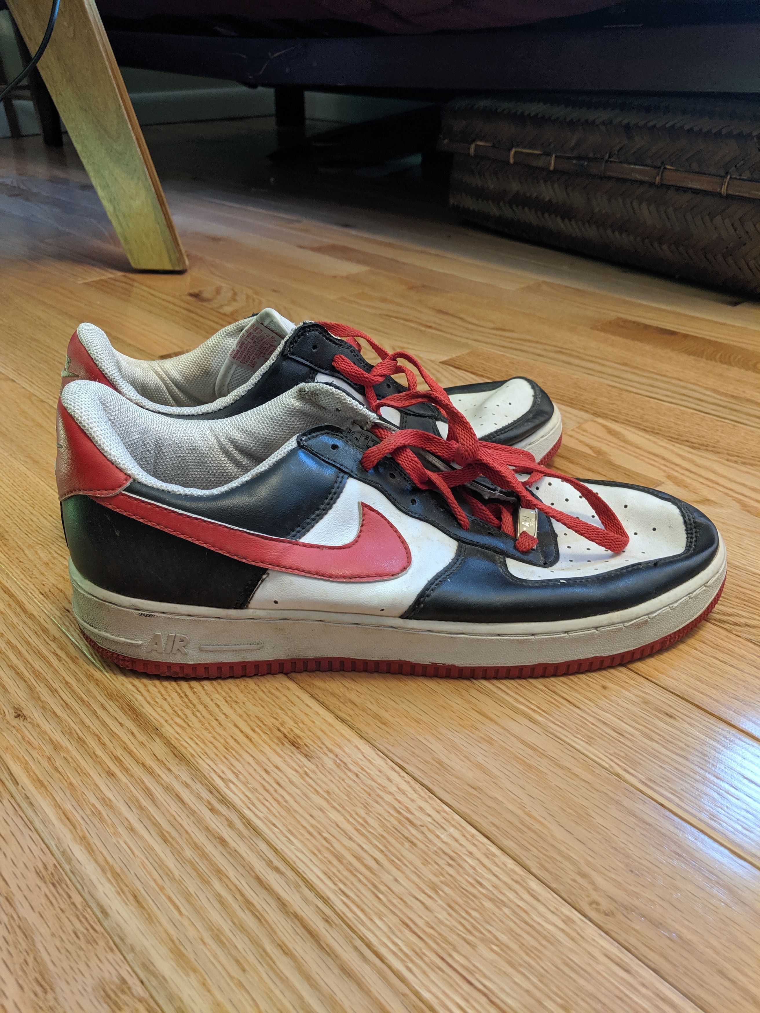 Nike Nike Air Force 1 '82 white/black/red | Grailed