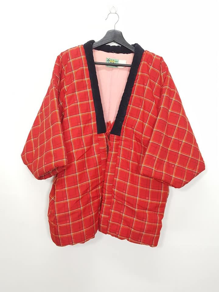 Japanese Brand Hanten Velvet Padded Japanese Kimono Traditional Jacket ...
