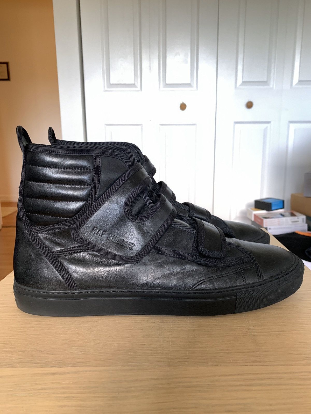 Raf Simons US ONLY Raf Simons Velcro High Top Black Offers Welcome ...
