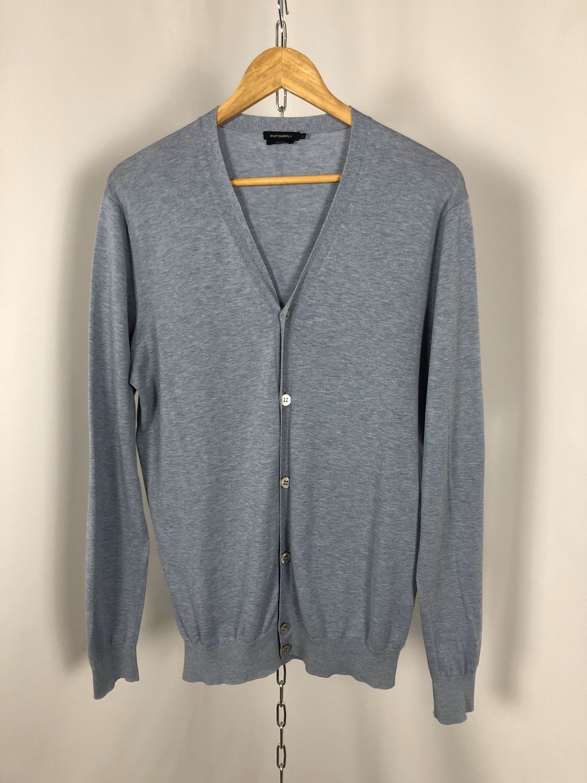 Luxury × Suitsupply SUITSUPPLY cardigan sweaters blue size L | Grailed