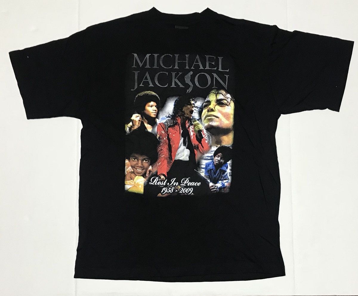 Michael Jackson × Vintage Michael Jackson RIP Vintage Tee CH Gold ...