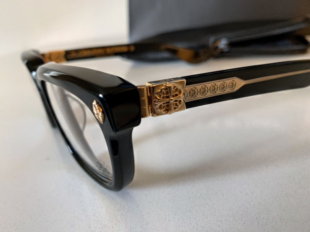 Chrome Hearts Brand New Limited Edition 18K Gold Chrome Hearts Glasses ...
