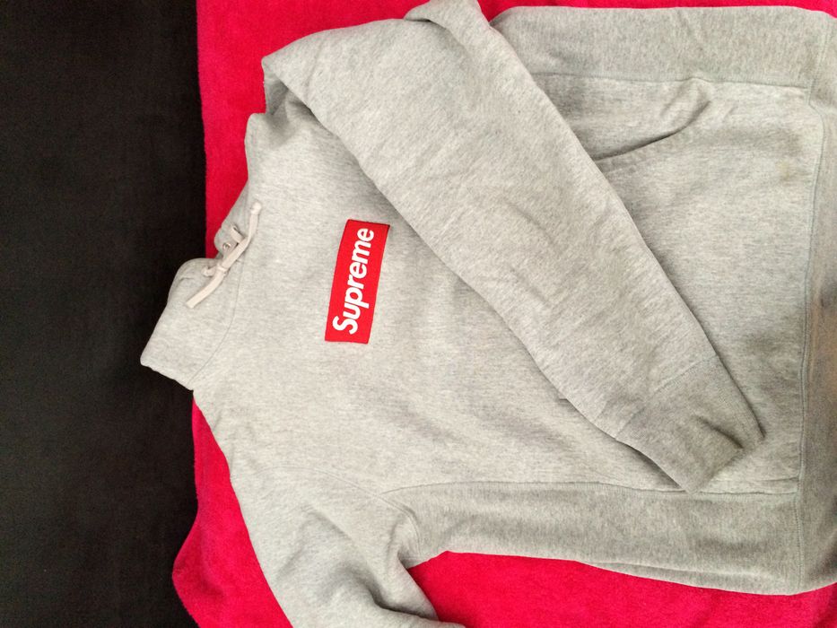 Supreme Grey Box Logo | Grailed