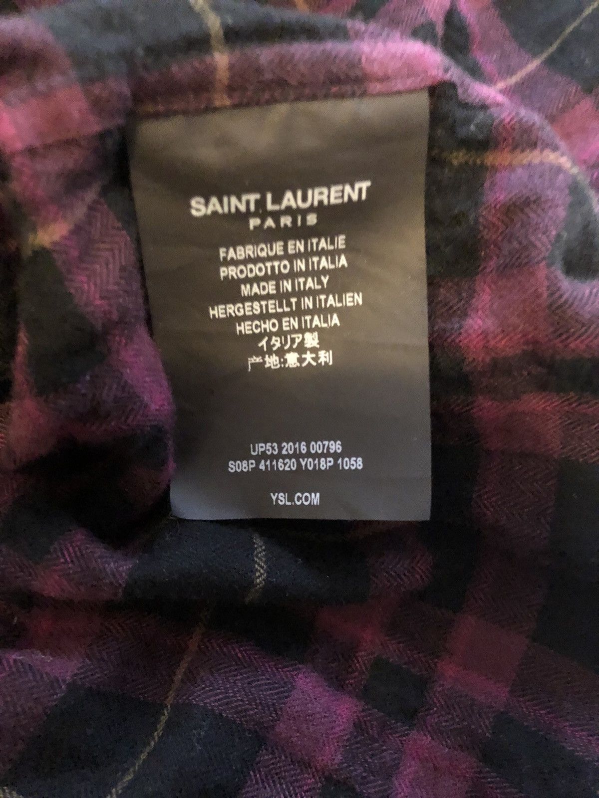 Saint Laurent Paris SS16 Surf Sound Hedi Slimane Flannel SLP | Grailed