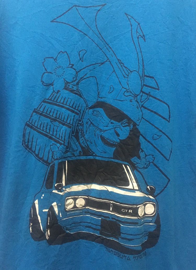 Japanese Brand × Vintage Rare Nissan GTR T Shirt L Datsun Bluebird ...