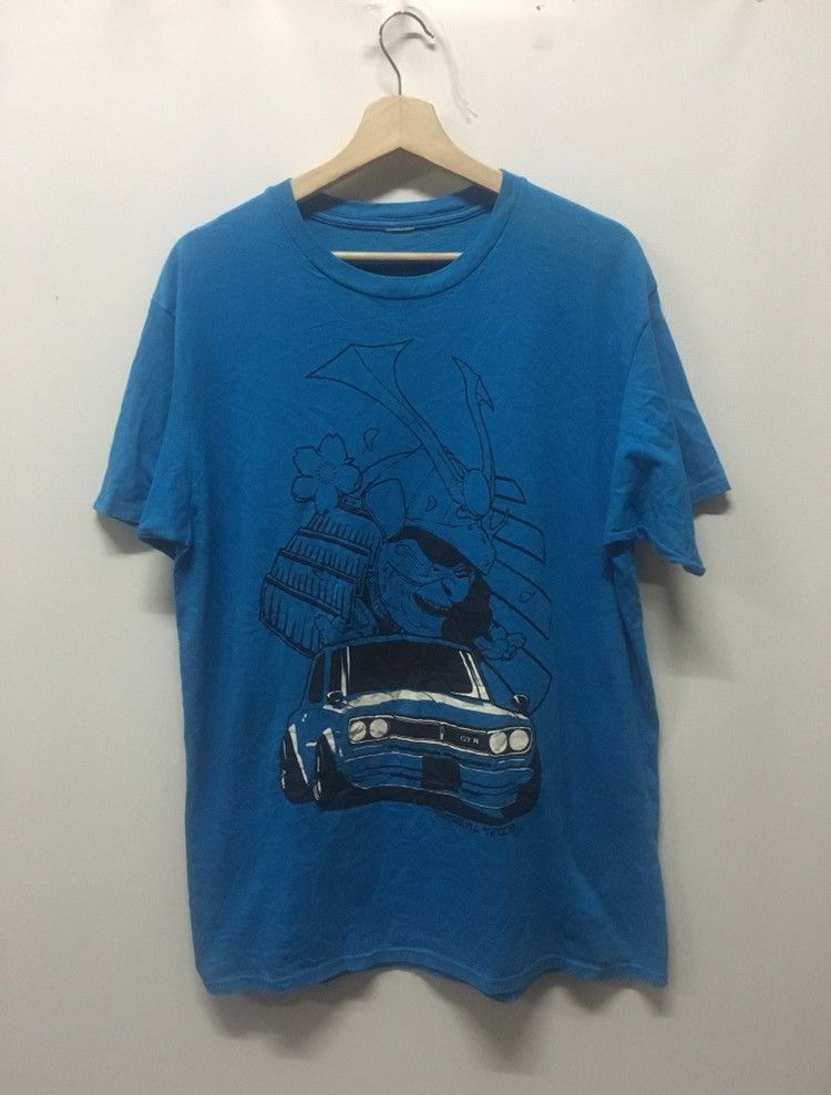 Japanese Brand × Vintage Rare Nissan GTR T Shirt L Datsun Bluebird ...