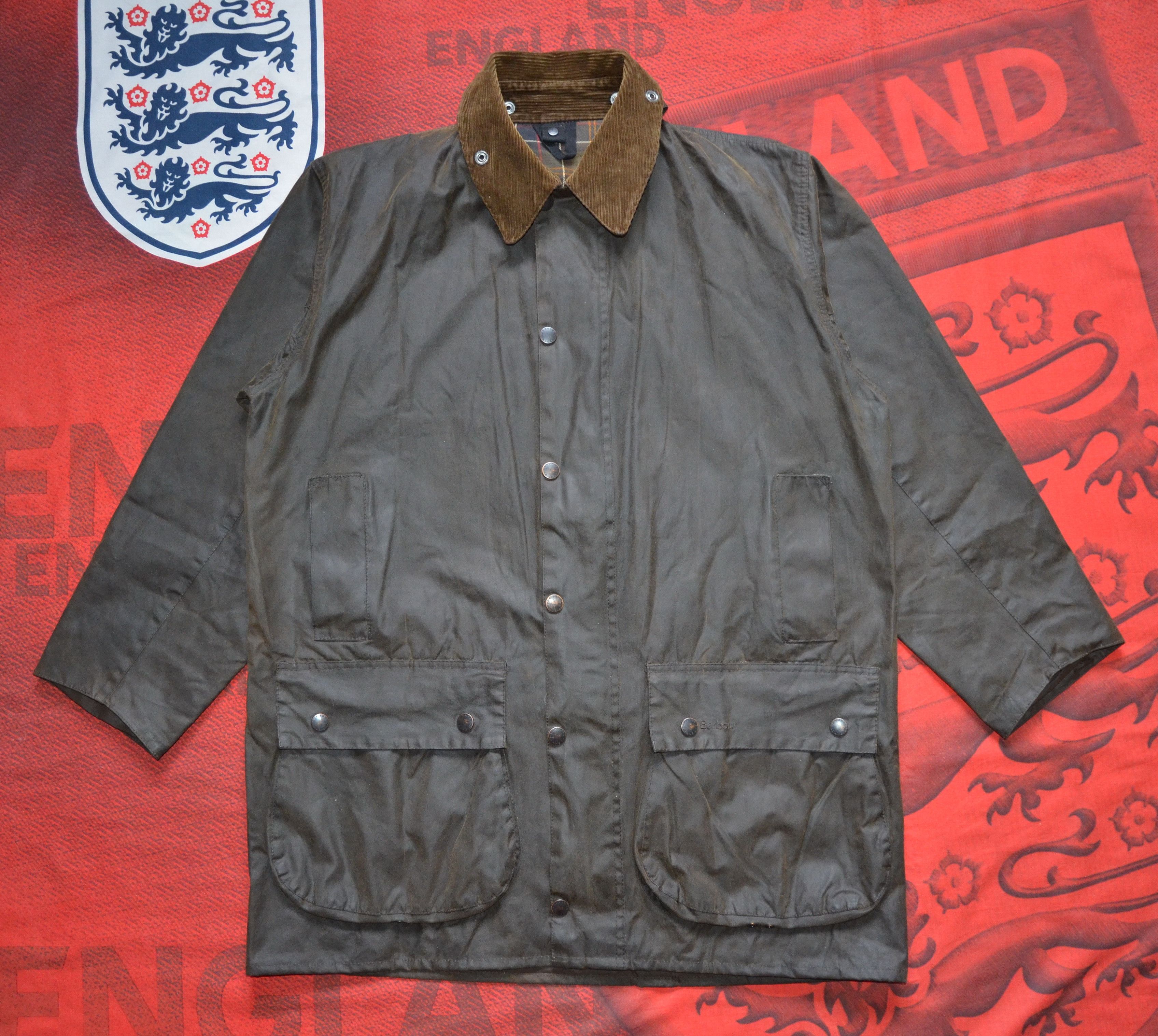 Barbour VINTAGE BARBOUR NORTHUMBRIA WAXED JACKET MADE IN ENGLAND | Grailed