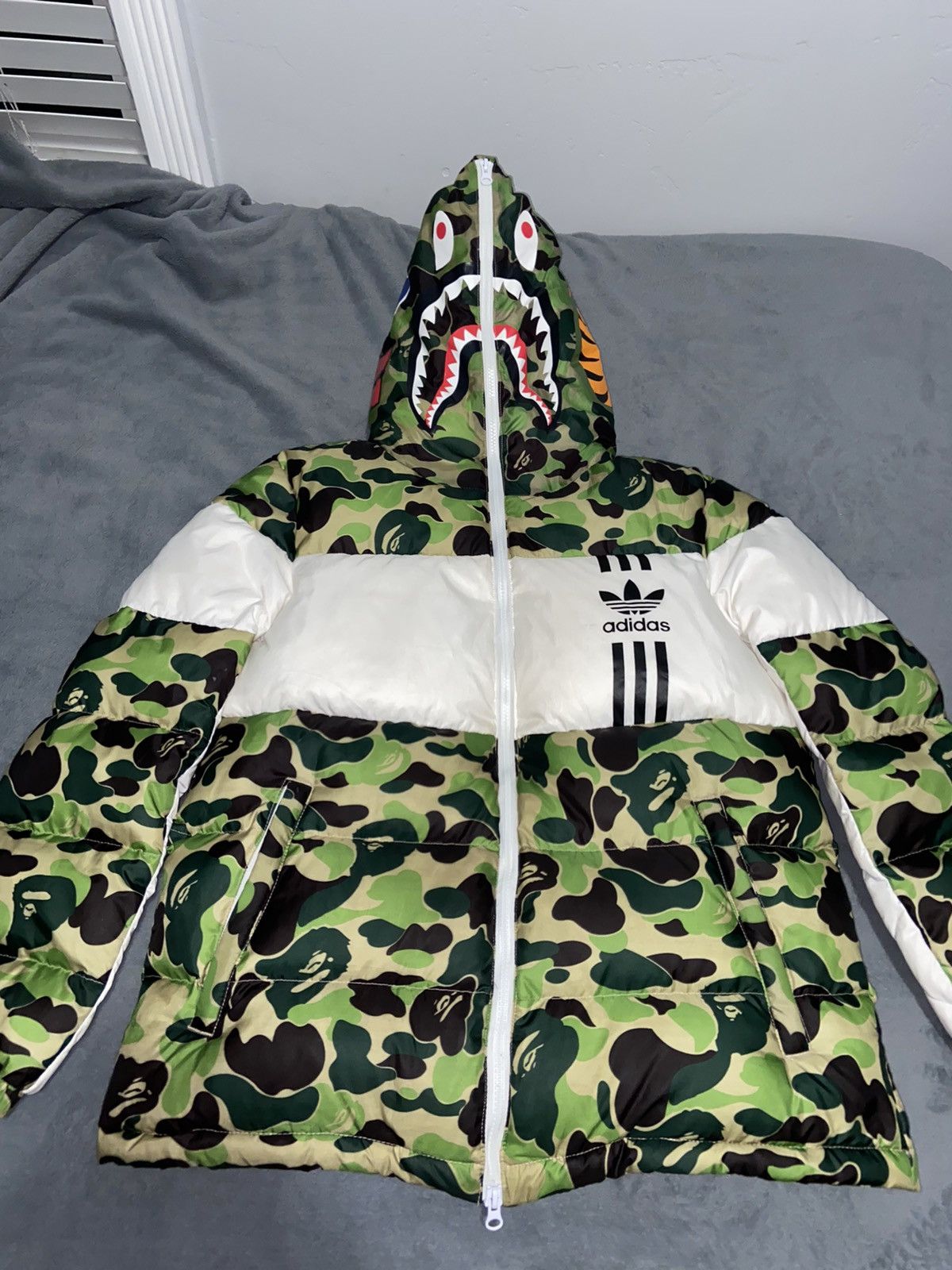 Adidas × Bape Bape x Adidas Puffer | Grailed