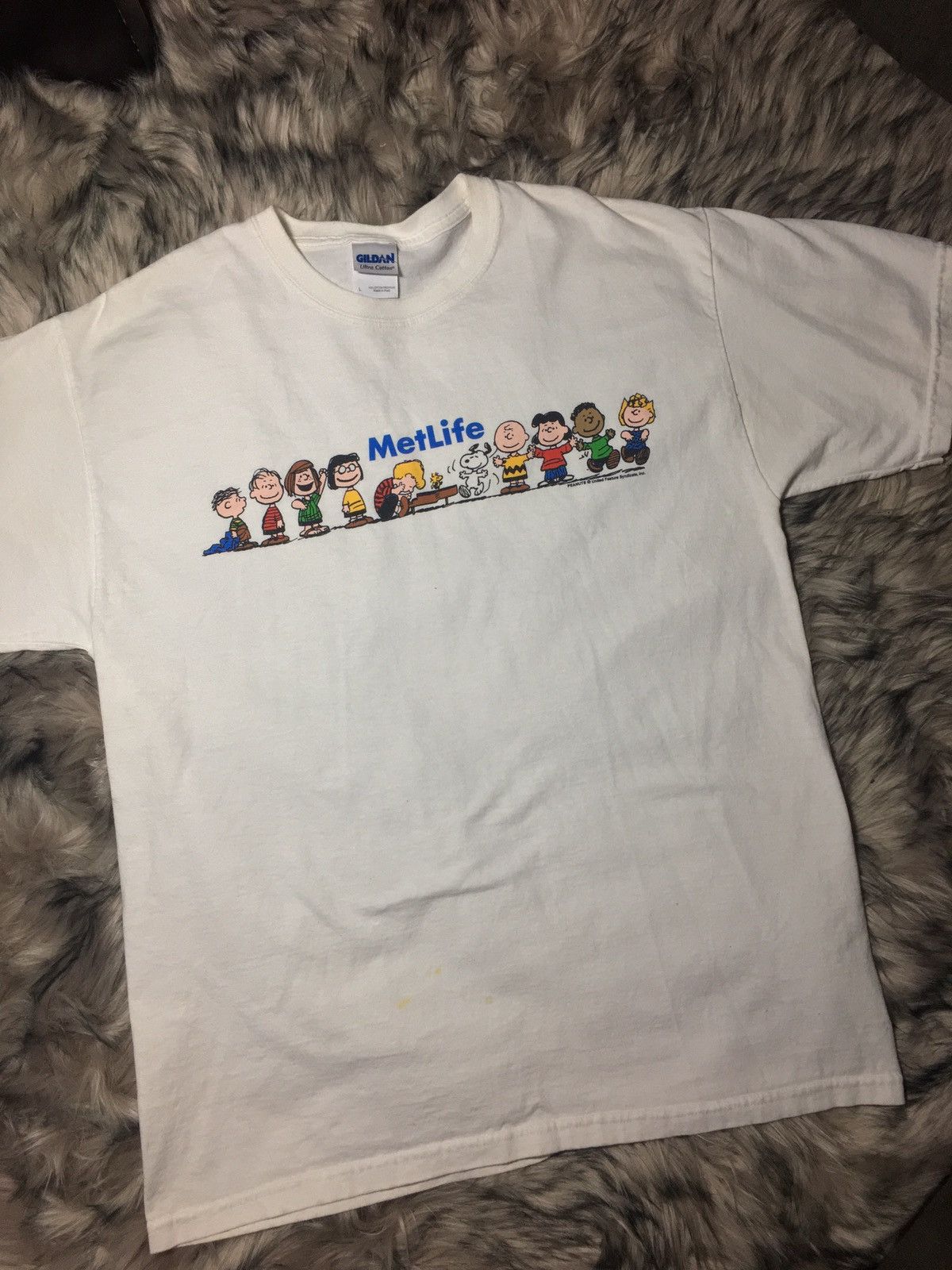 Gildan × Peanuts × Vintage Peanuts vintage MetLife Tee | Grailed