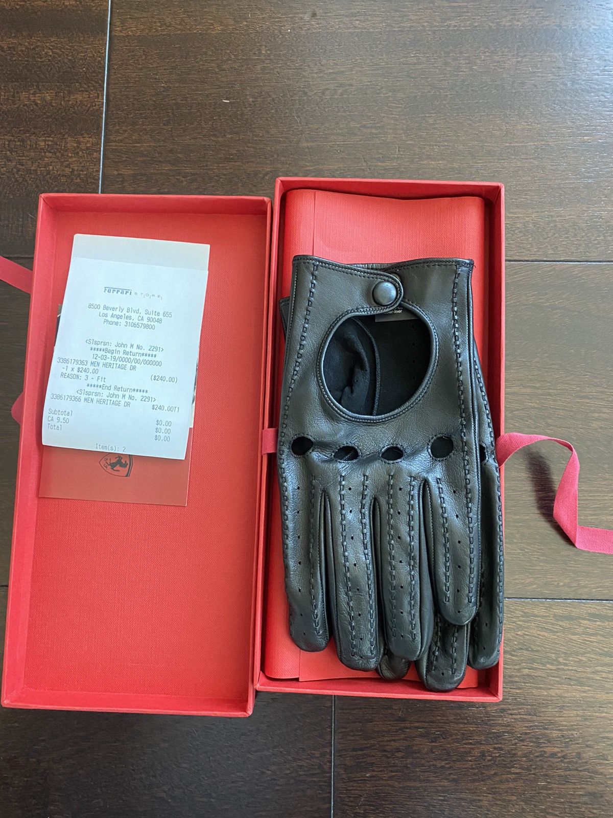 Ferrari Leather driving gloves | Grailed