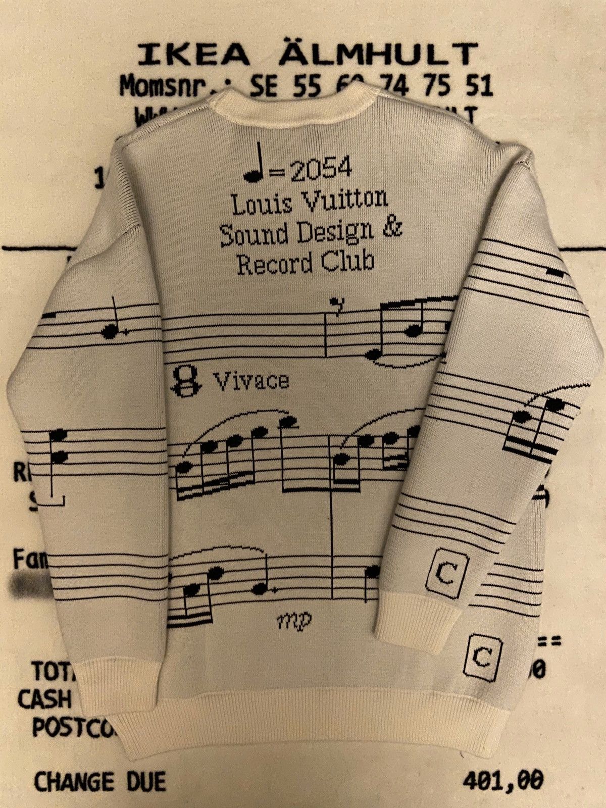 Louis Vuitton × Virgil Abloh Partition Intarsia Music Note Sweater ...