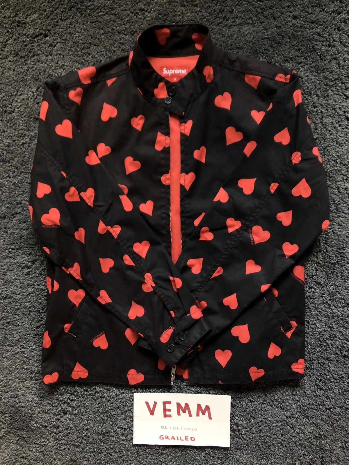 Supreme Supreme Hearts Harrington Jacket | Grailed