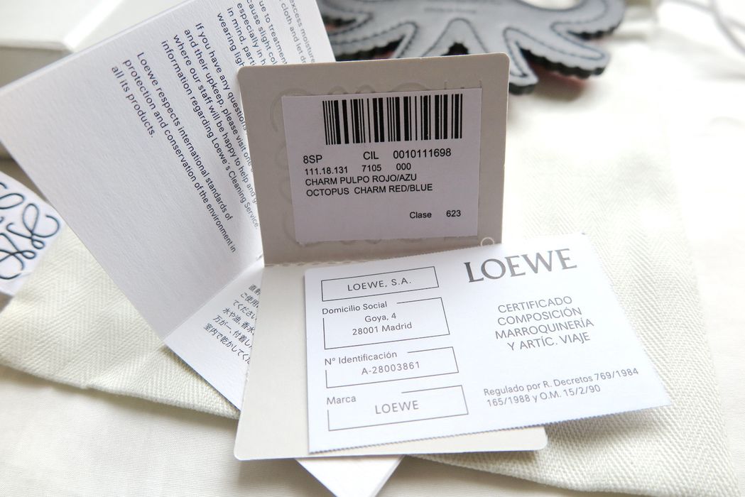 Loewe Loewe octopus leather key bag charm | Grailed