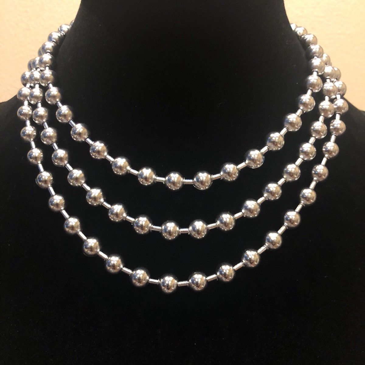 Streetwear Stainless steel big ball chain necklace | Grailed