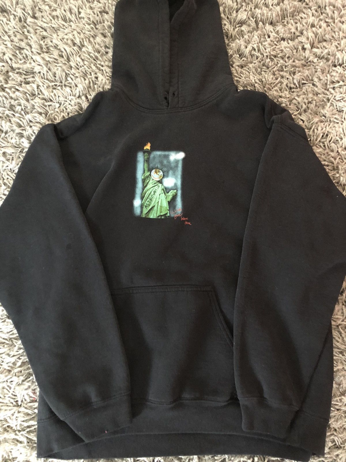 Travis Scott Travis Scott Astroworld Statue of Liberty Hoodie | Grailed