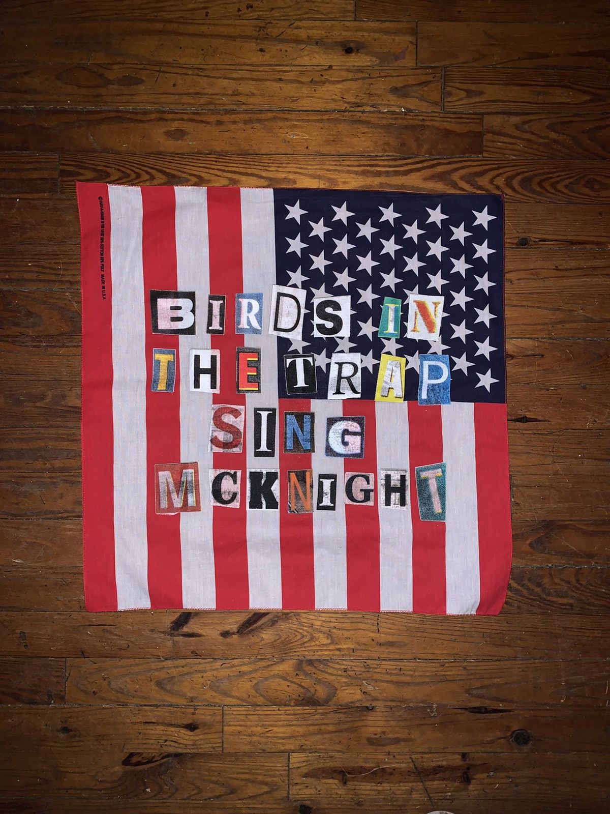 Travis Scott TRAVIS SCOTT Birds American Flag Bandana | Grailed