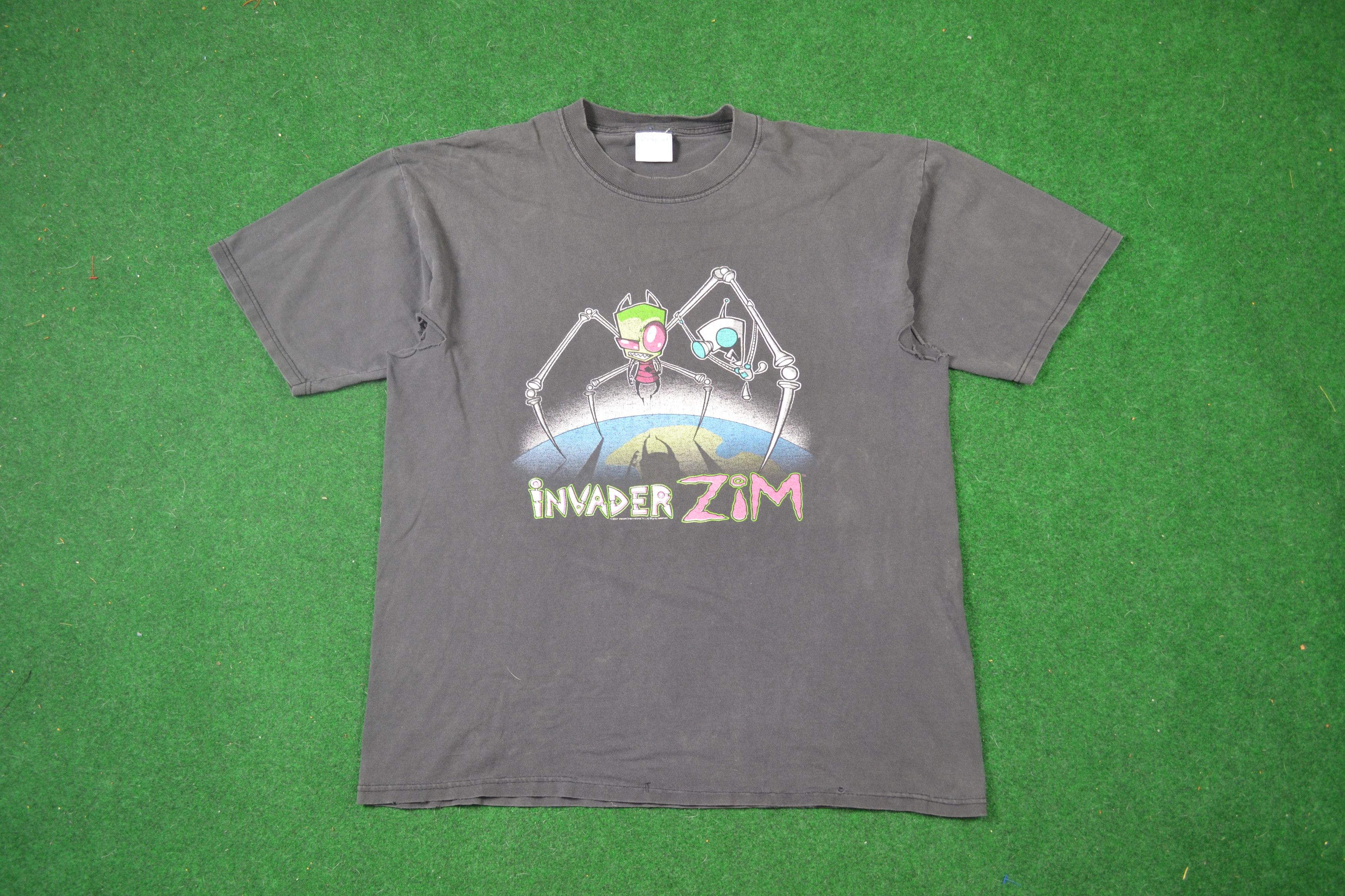 Vintage Invader Zim Cartoon Tee Shirt Nickelodeon 90s 2001 | Grailed