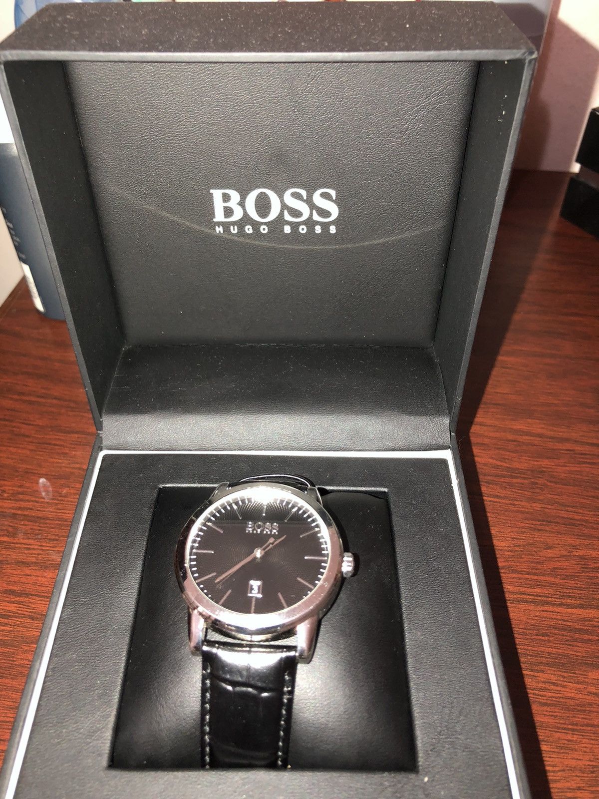 Hugo Boss Hugo Boss Black leather strap watch | Grailed