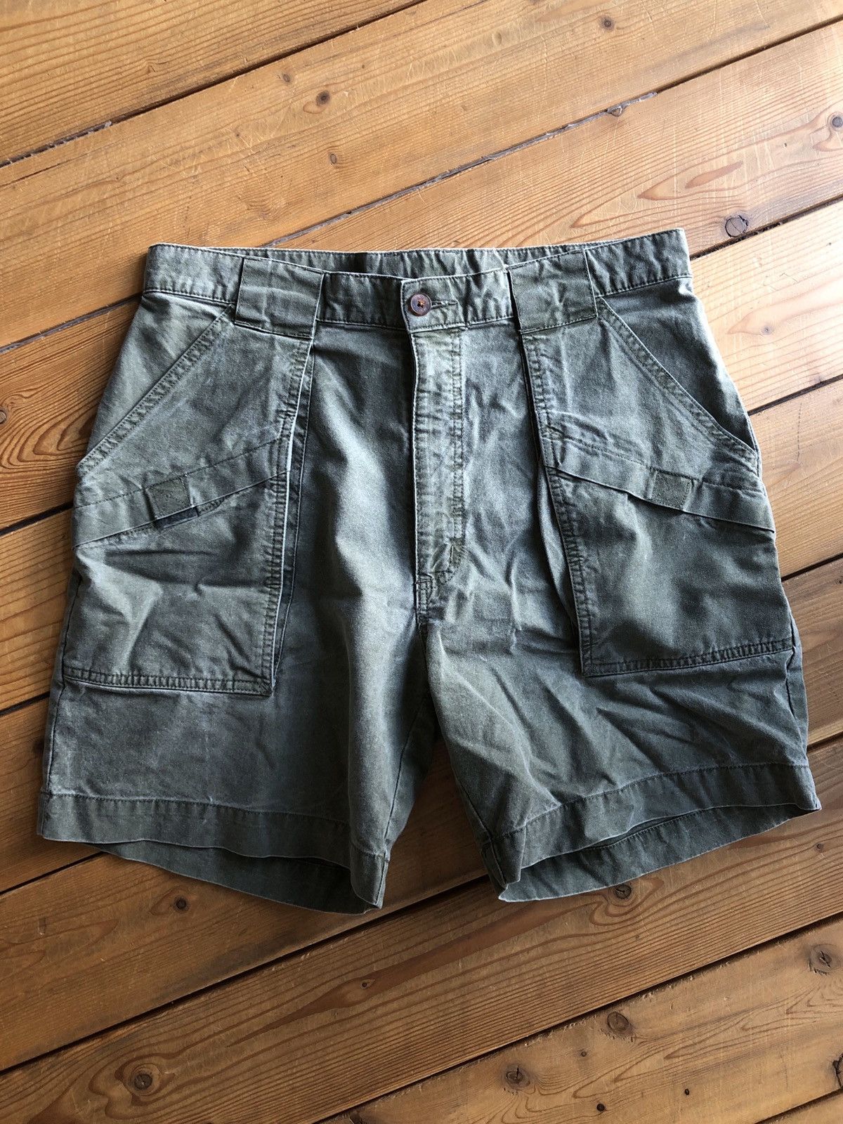 Jansport × Vintage Vintage Faded Green Jansport Cargo Shorts | Grailed