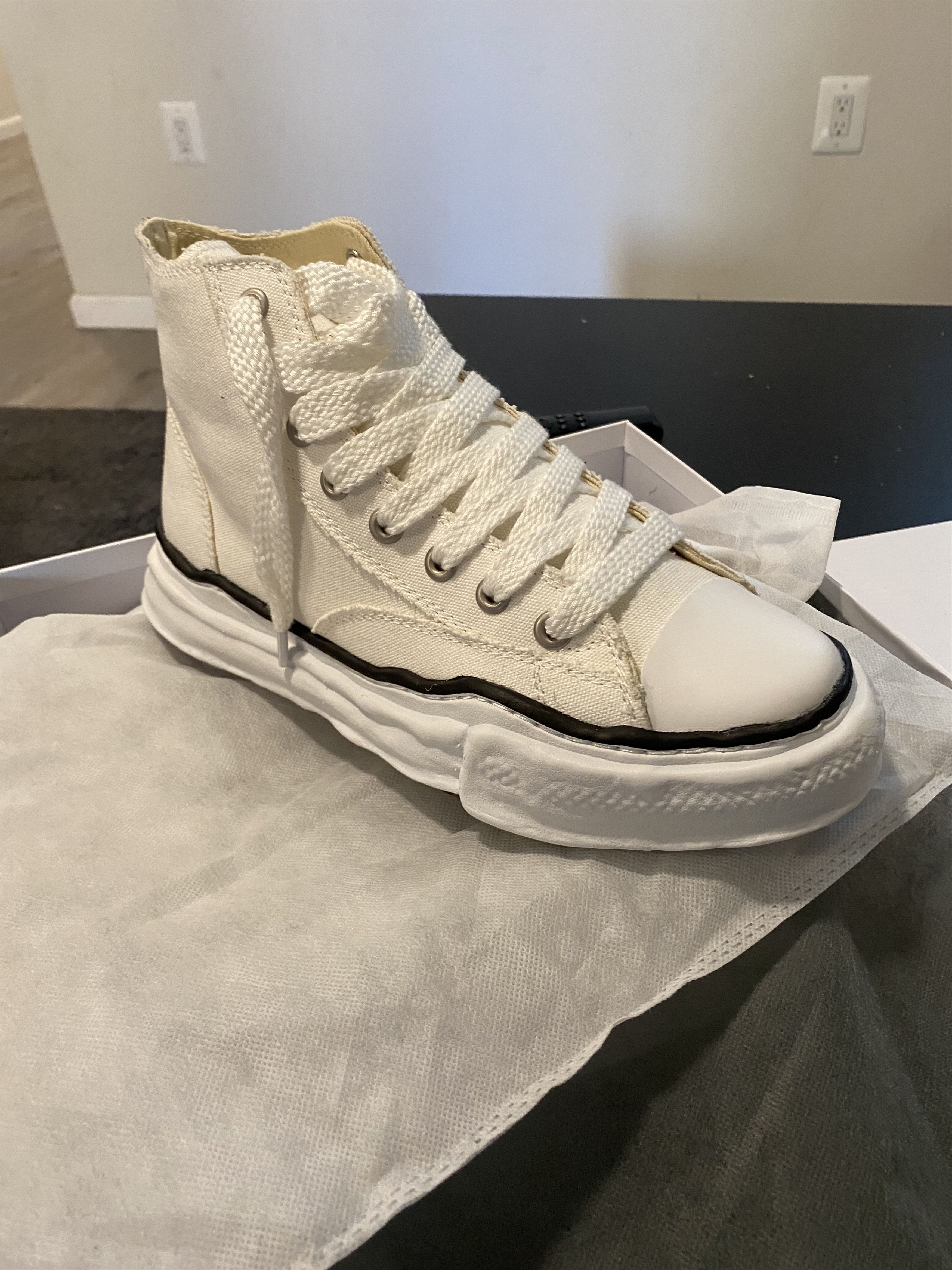 Miharayasuhiro ORIGINAL SOLE CANVAS HI MELTED CONVERSE | Grailed