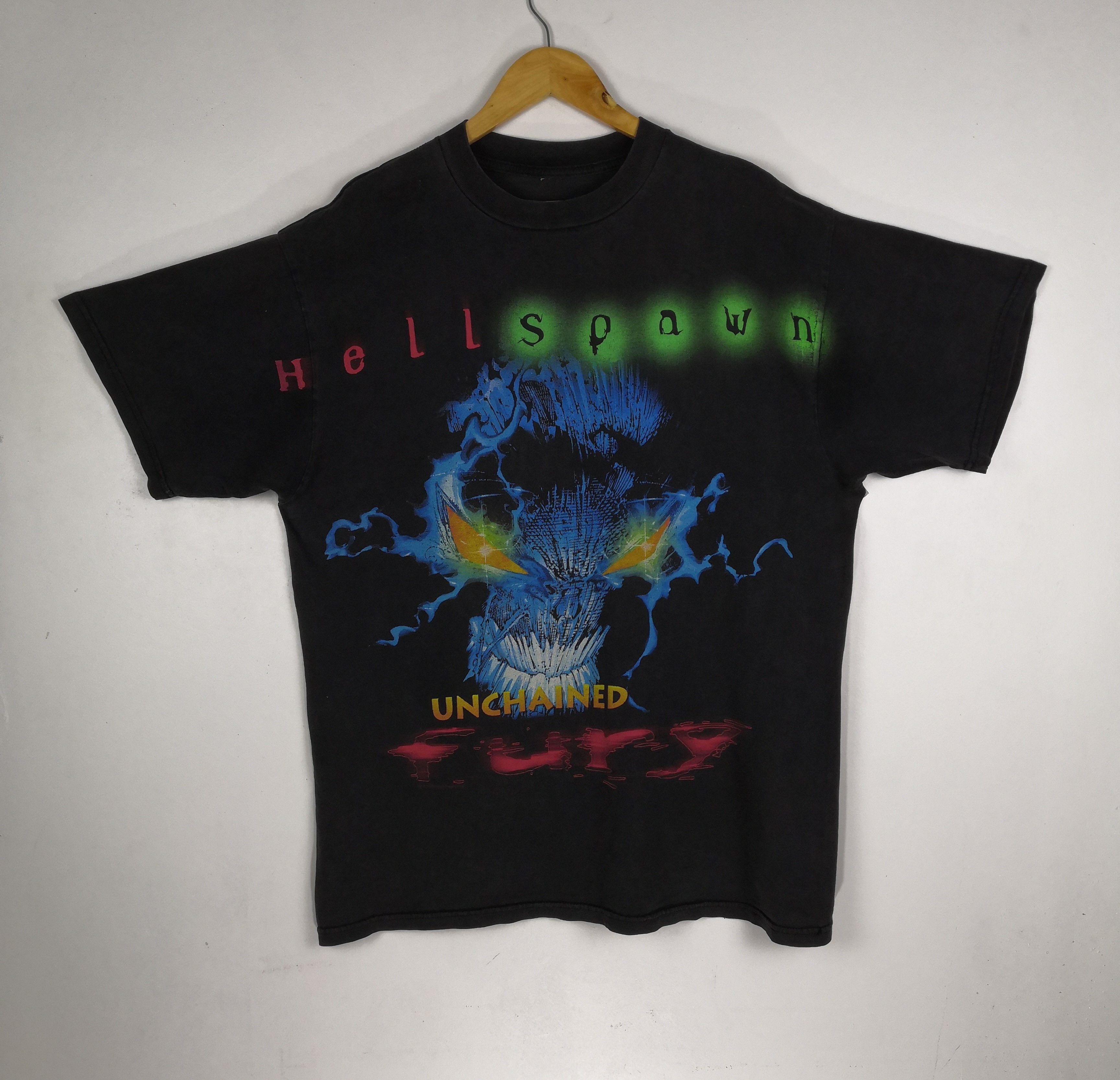 Movie × Streetwear × Vintage Vintage 90s Hell Spawn T-Shirt Unchained ...