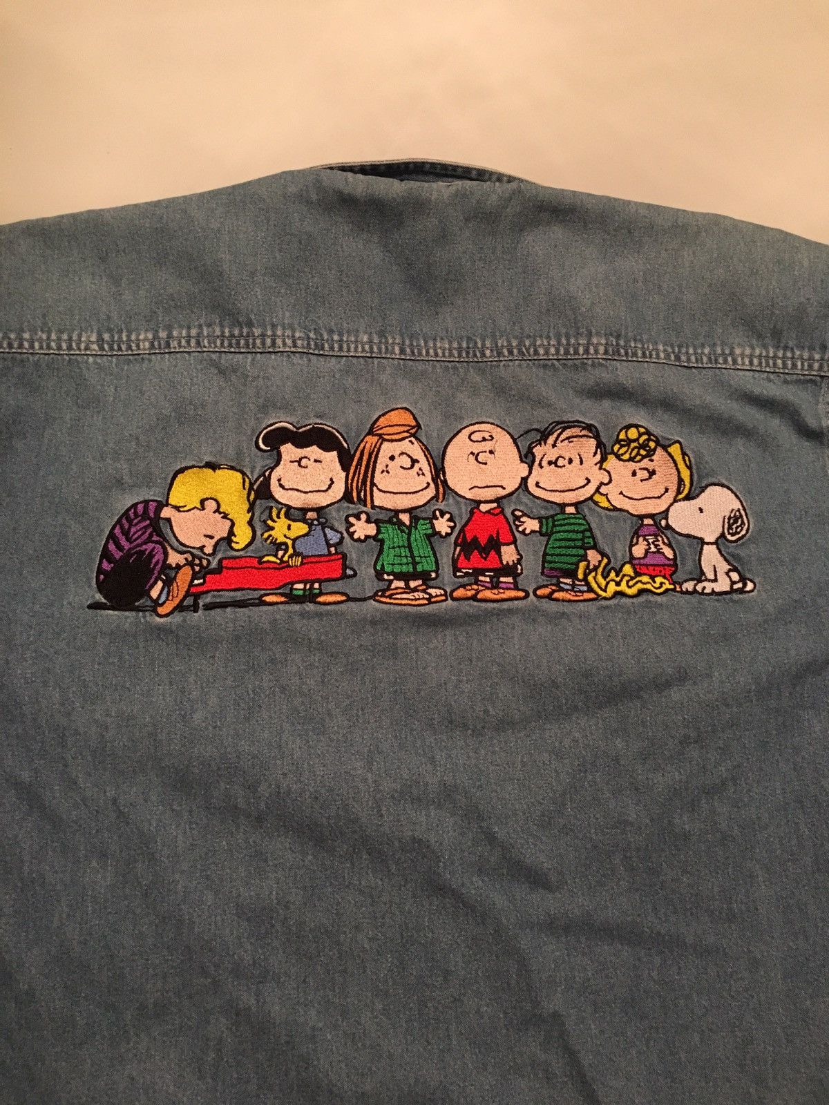 Peanuts Denim Peanuts Button Up | Grailed