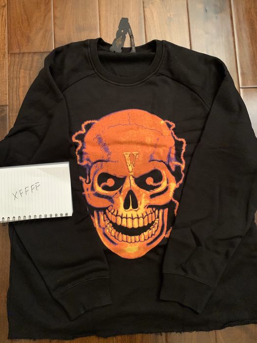 Vlone *NEW RARE* Vlone skull shocker head crewneck size XXL | Grailed