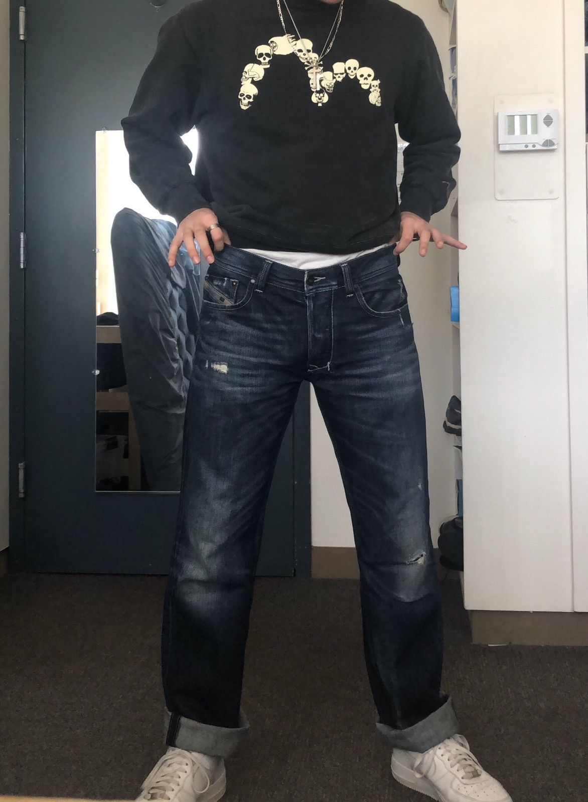 Diesel × Vintage Diesel Dark Denim Jeans | Grailed