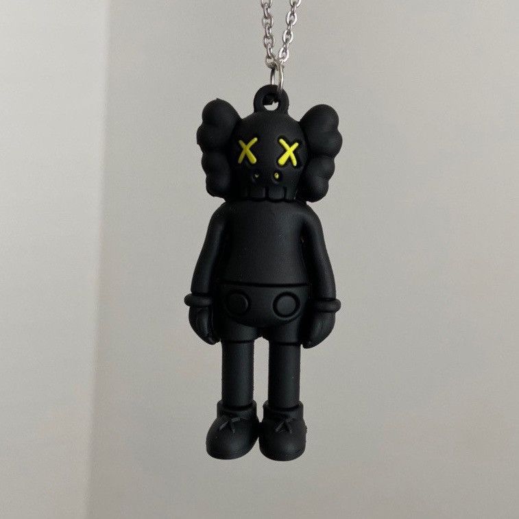 Custom × Kaws Custom Kaws Matte Black Pendant Chain | Grailed