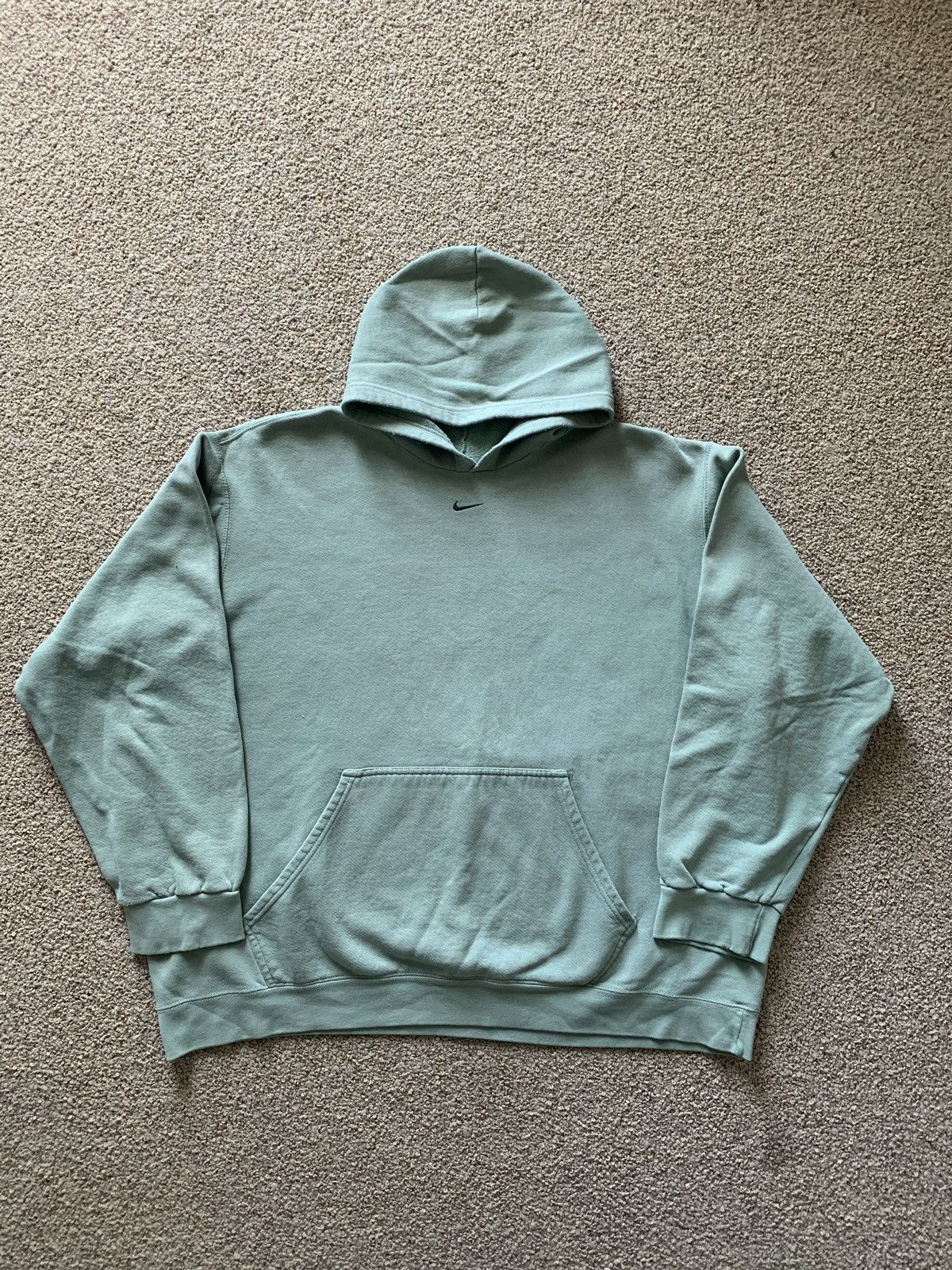 Nike Vintage Nike center swoosh rapper hooded sweatshirt | Grailed