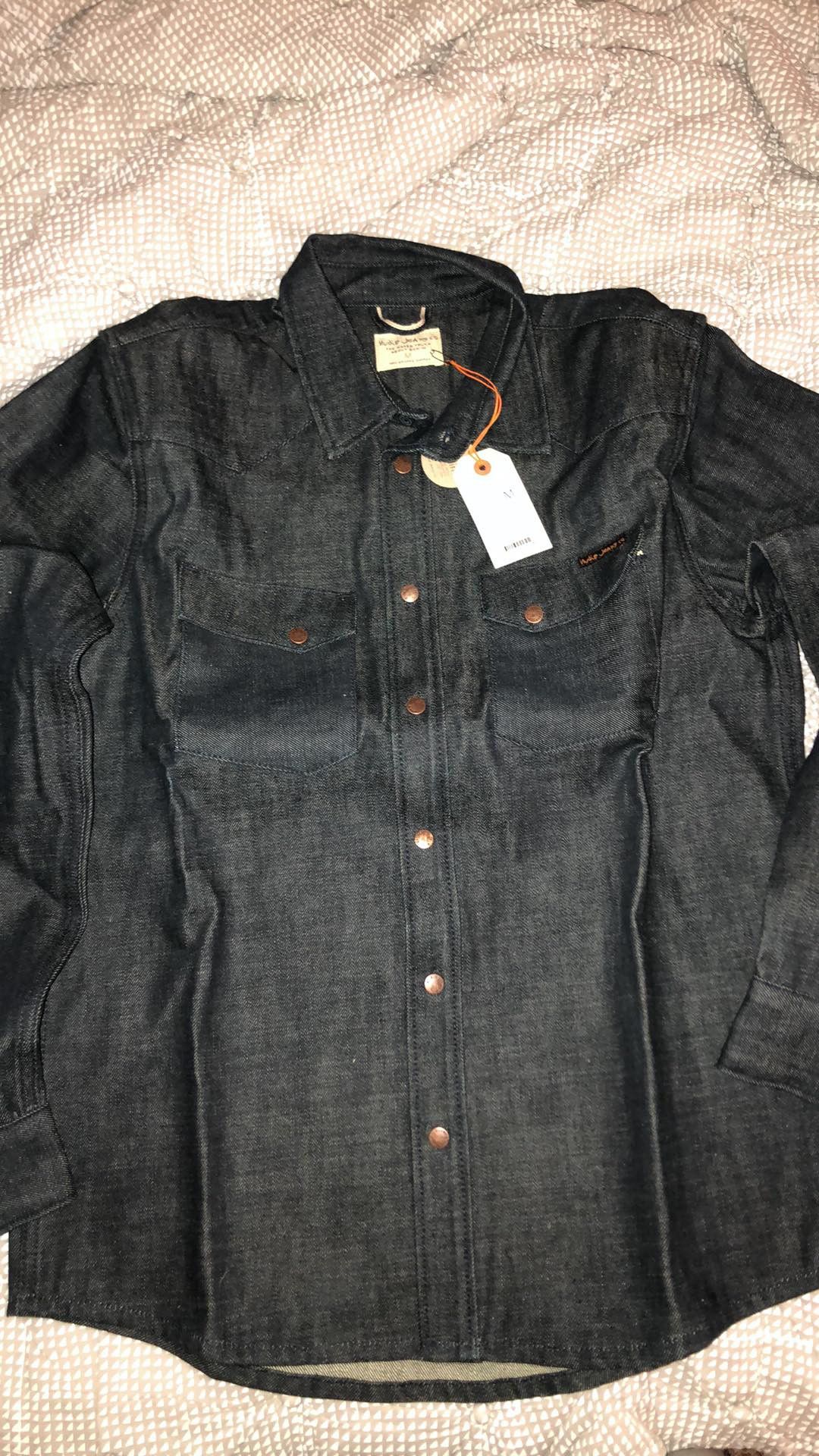 Nudie Jeans Nudie Jeans Jonas Dry Ink Selvage Shirt | Grailed