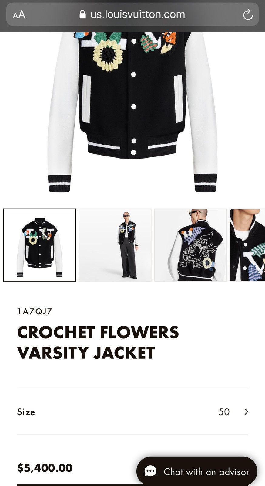 Louis Vuitton × Virgil Abloh Louis Vuitton New Season Flower Crochet ...