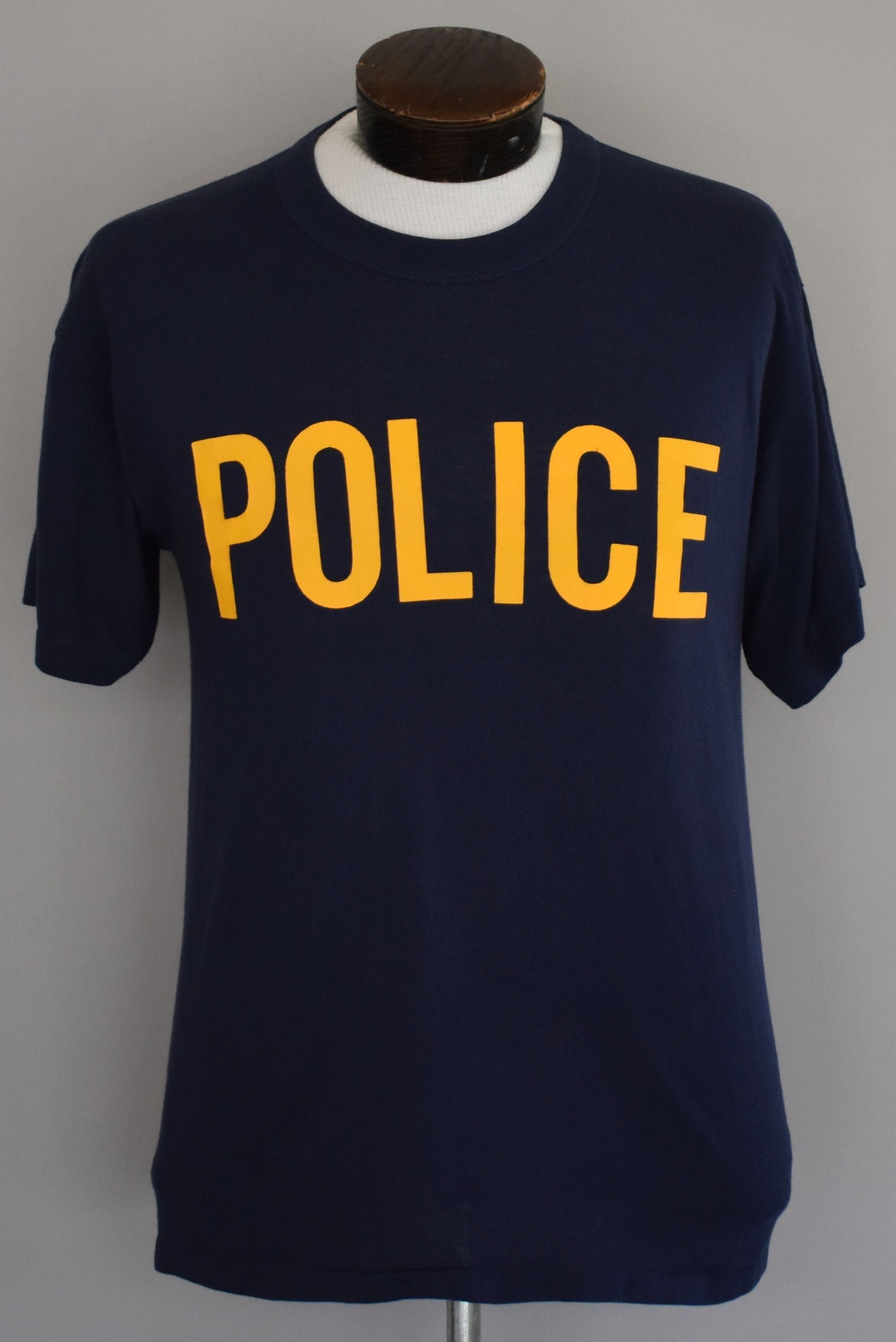 Band Tees × Police × Vintage Vintage 80s Police Shirt Single Stitch ...