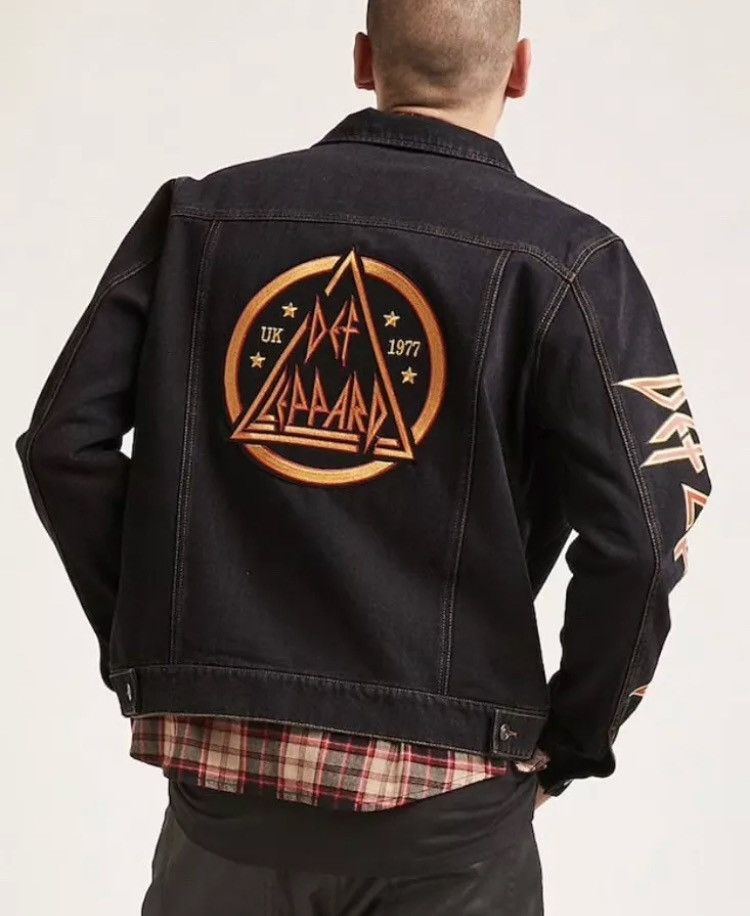 Def Leppard Def Leppard Denim Jacket Size Mens XL | Grailed