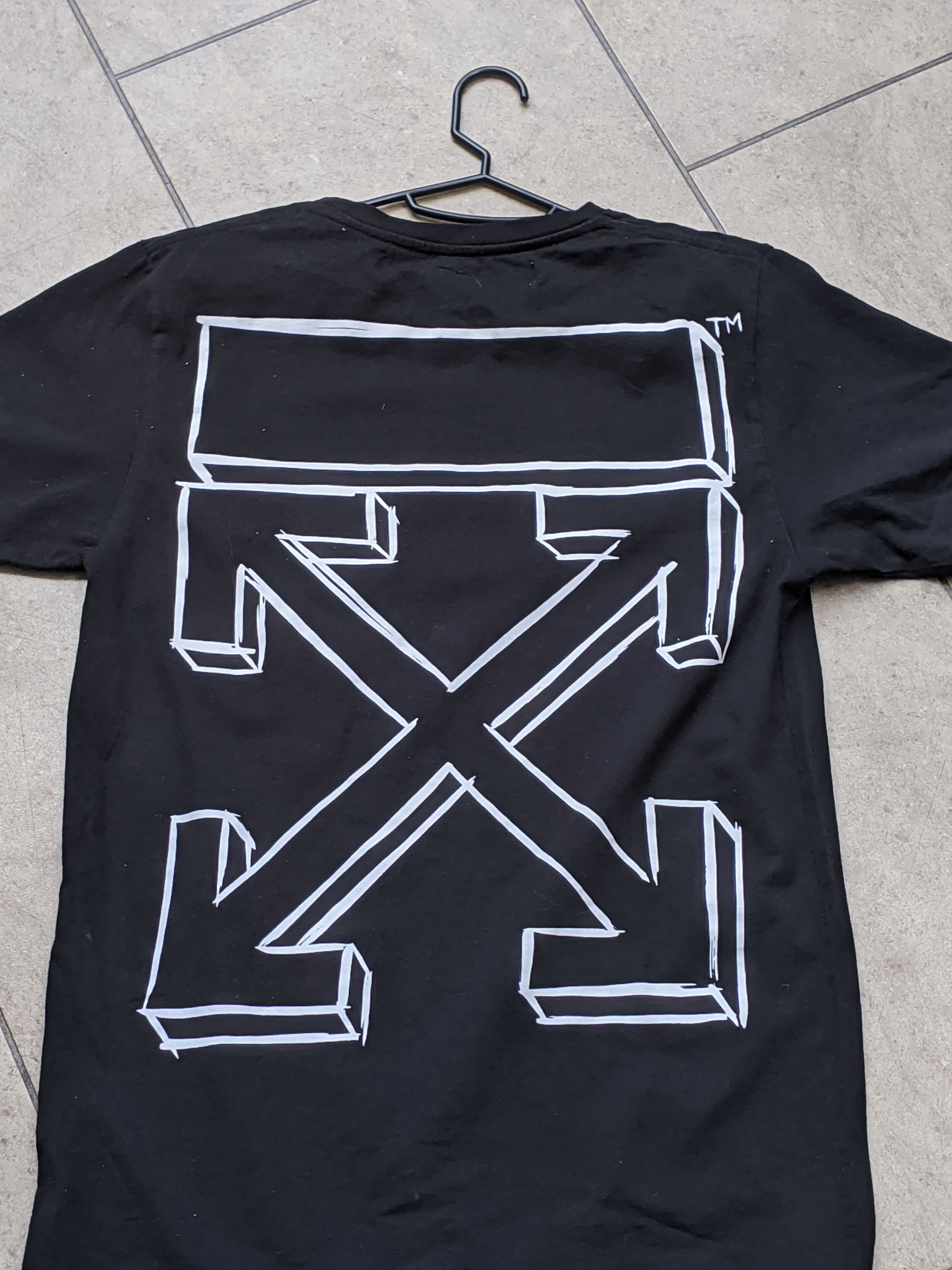 Off-White 3D Marker Diagonals Tee | Grailed