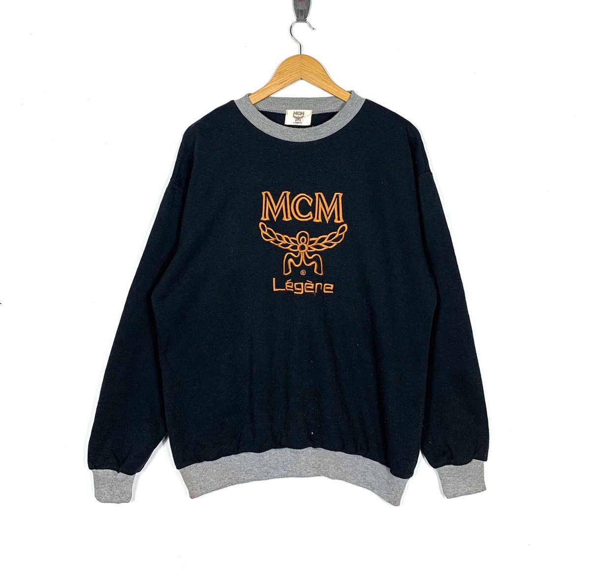 MCM Vintage Mcm Sweatshirt Embroidered Logo | Grailed