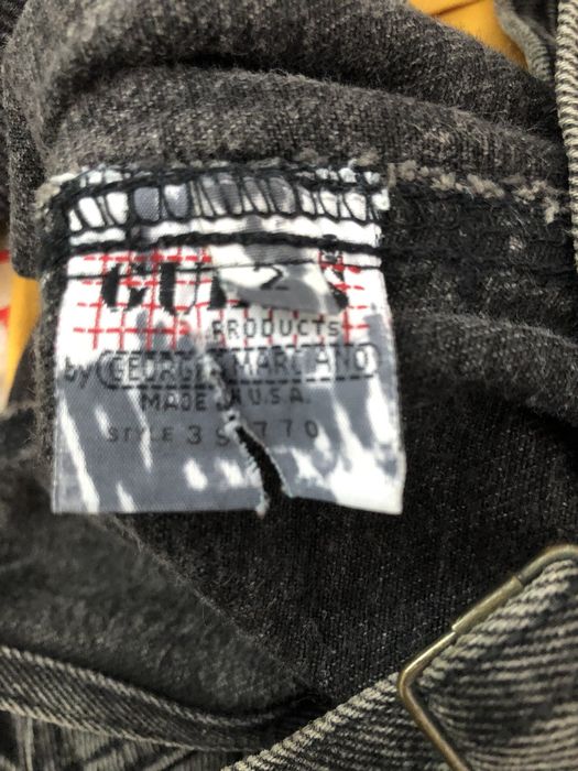 Vintage Vintage 80s 90s GUESS Made in Usa Black Denim Overall m | Grailed