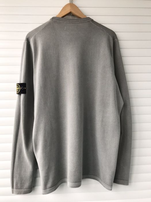 Stone Island Stone Island Grey Cotton Knitwear CLG (with SI patch) | Grailed