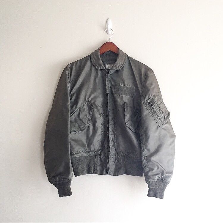 Vintage Military Issue MA-1 Flight Bomber Jacket | Grailed