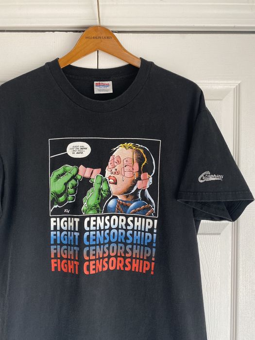 Vintage 1997-99 Fight Censorship Frank Miller Art Large | Grailed