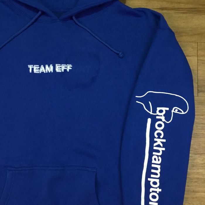 Brockhampton Brockhampton Team Effort Hoodie in Blue | Grailed